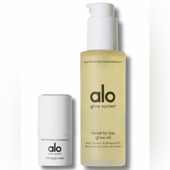 ALO Yoga | Skincare | Alo Yoga Head To Toe Glow Oil Lip Balm Set | Poshmark